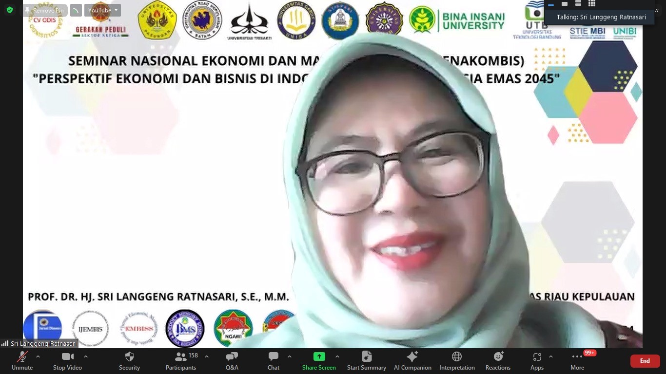REKTOR UNRIKA MENJADI PEMBICARA PADA SEMINAR NASIONAL EKONOMI DAN ...